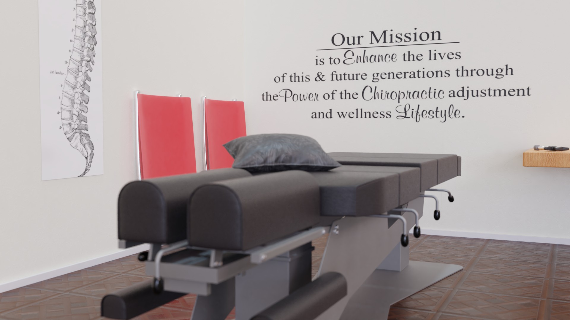 Healing Takes Time And Repetition Chiropractic Wall Decal Chiropractor ...