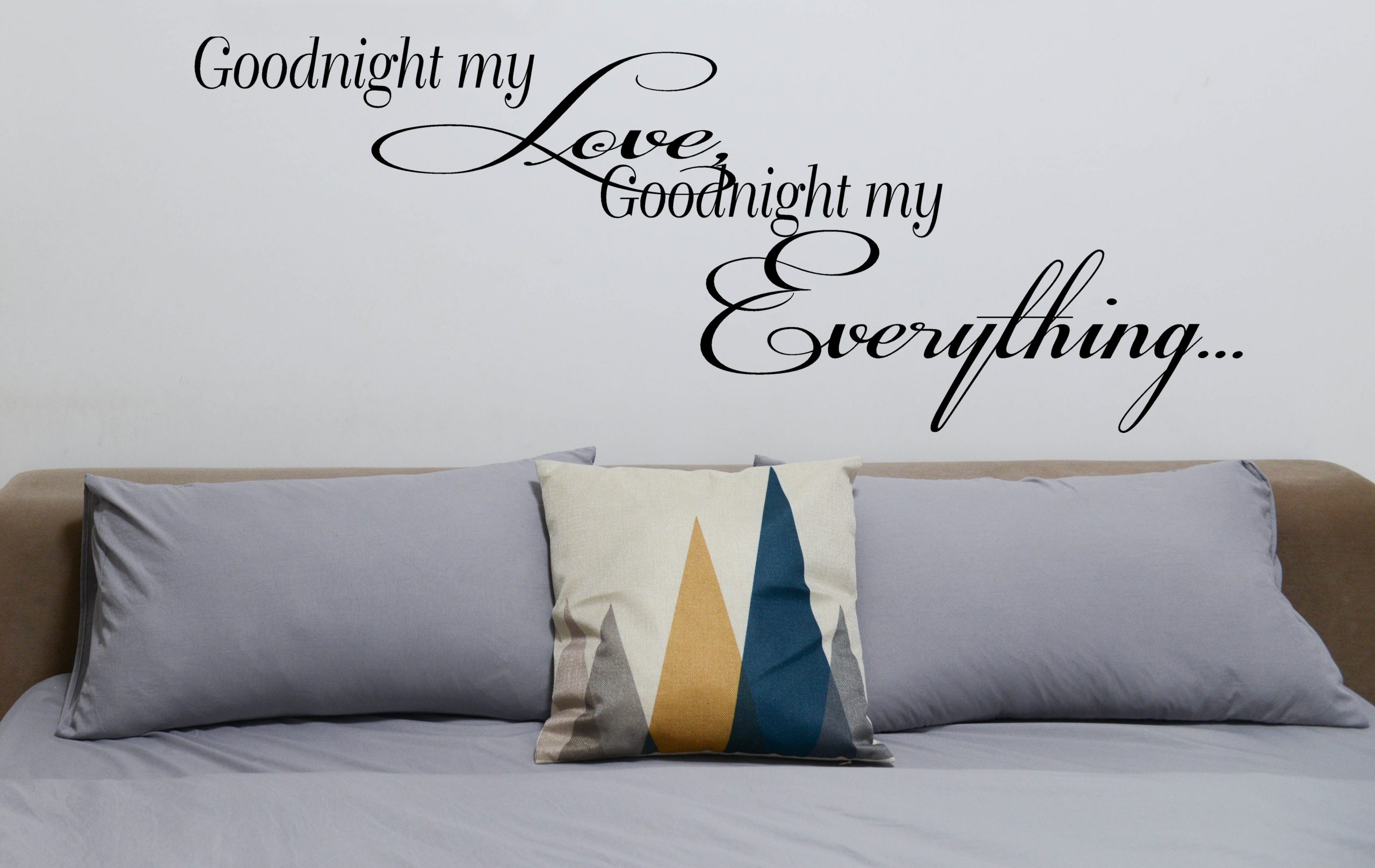 Goodnight My Love Goodnight My Everything Wall Decal With Custom Color ...